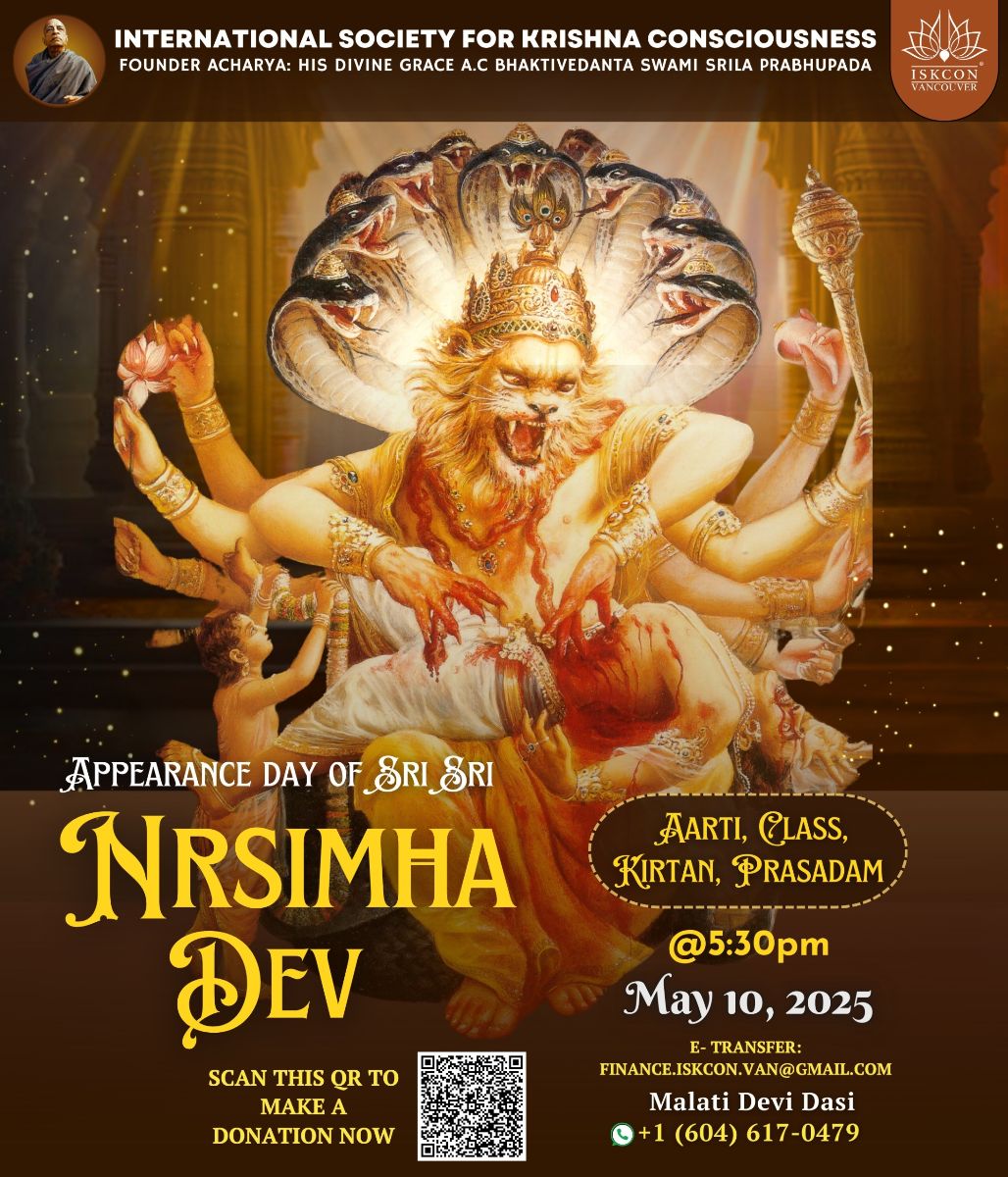Festival - Narsimha Caturdasi - Lord Nrsimhadeva Appearance – ISKCON ...